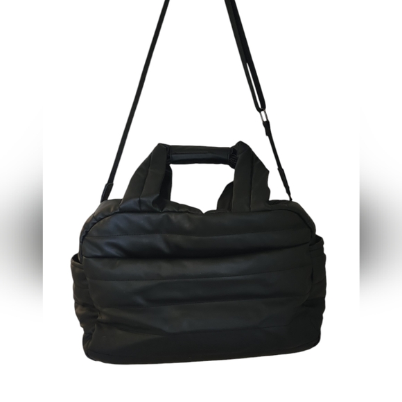 RACHEL Rachel Roy | Bags | Rachel Roy Black Faux Leather Small Duffle ...
